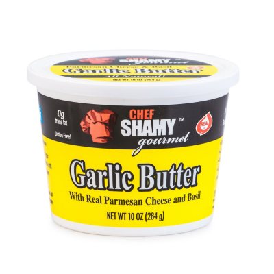 Chef Shamy Gourmet Garlic Butter with Parmesan and Basil (10 oz., 5 ct.) - Sam's Club