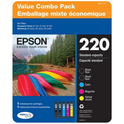 Click here for Epson T220 Series Ink (2 Black  3 Color) prices
