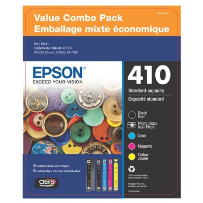 Click here for Epson Claria Premium 410 Ink Value Club Pack prices