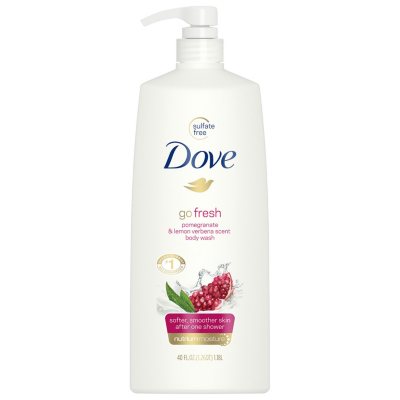 Dove Go Fresh Revive Body Wash, Pomegranate and Lemon Verbena (40 fl ...