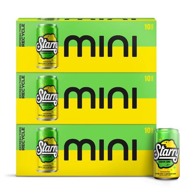 Starry Mini Cans Lemon Lime, 7.5 fl. oz., 30 pk. - Sam's Club