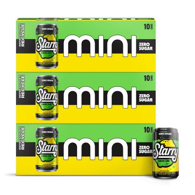 Starry Zero Sugar Lemon Lime Soda Mini Cans, 7.5 fl oz., 30 pk. - Sam's ...