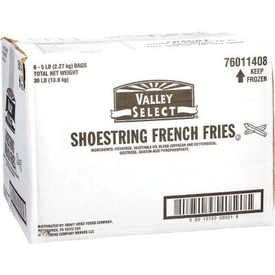 Valley Select® Shoestring French Fries - 6/5lb - Sam's Club