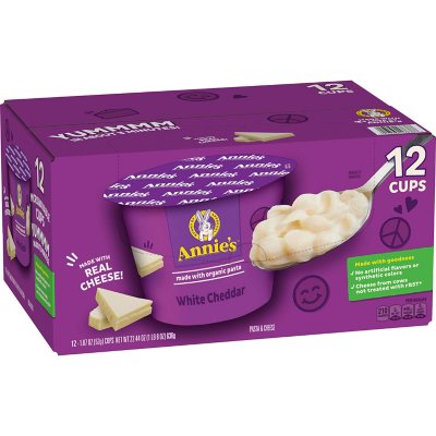 Annie's Shells and White Cheddar Mac and Cheese Cups, 12 pk. - Sam's Club