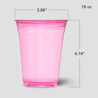 Sams Club Clear Plastic Cups Member's Mark Clear Plastic Cups, 20 Oz.,
