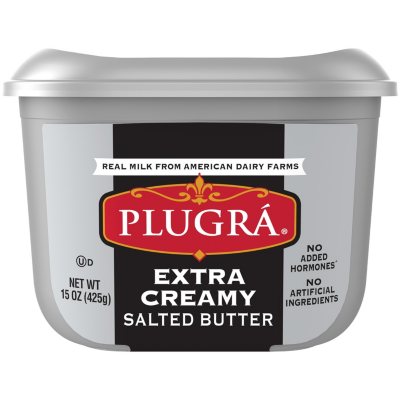 Plugra Extra Creamy Salted Butter, Tub (15 oz.) - Sam's Club
