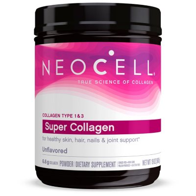 NeoCell Super Collagen Unflavored Powder, Collagen Type 1 & 3 (19 oz ...