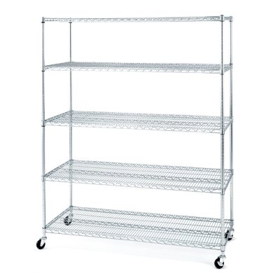 5-TIER CHROME SHELF 60"X24"X72" - Sam's Club