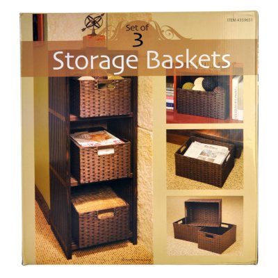 3PC BASKET SET CUT-IN HANDLES - Sam's Club
