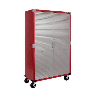 Click here for Seville Classics UltraHD Storage Cabinet - Red:- R... prices