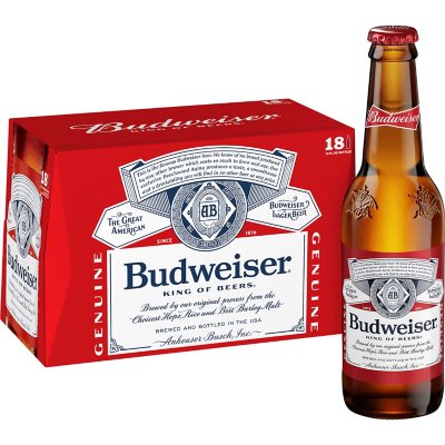 Budweiser Beer - 18/12 oz. - Sam's Club