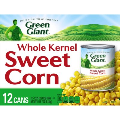 Green Giant Whole Kernel Sweet Corn (15.25 oz. cans, 12 ct.) - Sam's Club