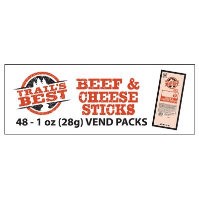 Trail's Best Beef & Cheese Sticks (1 oz., 48 pk.) - Sam's Club