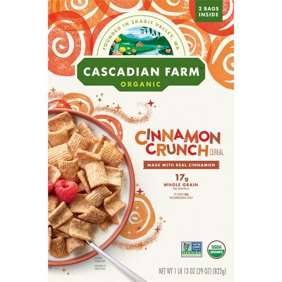 Cascadian Farm Organic Cinnamon Crunch 29oz., 2ct. - Sam's Club