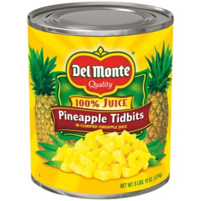 Del Monte Pineapple Tidbits (6 lb. 10 oz. can) - Sam's Club