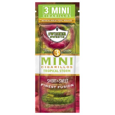 Swisher Sweets Cigarillo, Mini Tropical Storm, Pre-Priced Buy 2 Get 3 ...
