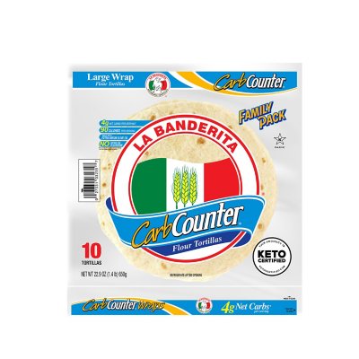 La Banderita Carb Counter 10" Tortillas Family Pack, 10 ct. - Sam's Club
