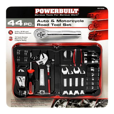 Powerbuilt 44-Piece Auto & Motorcycle Road Tool Set - Sam's Club