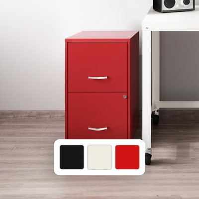 Hirsh 18" Deep 2 Drawer Letter Width Vertical File Cabinet, Choose ...