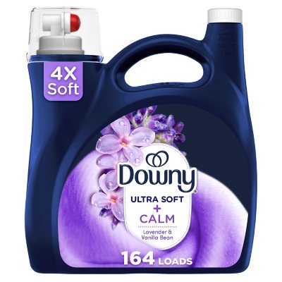 Downy Ultra Soft + Calm Liquid Fabric Softener, Lavender and Vanilla ...