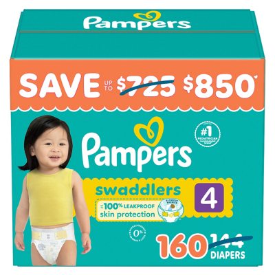 Pampers Swaddlers Diapers, Sizes Newborn-8 - Sam's Club