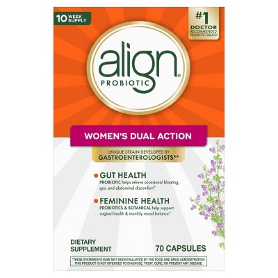 Align Probiotic Women's Dual Action Capsules, 70 ct. - Sam's Club