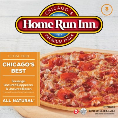 Home Run Inn All Natural Thin Crust 3-Meat Pizza (67.5 oz., 3 pk ...
