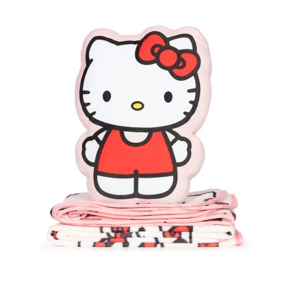 Click here for Hello Kitty Shaped Pillow And Throw Set prices