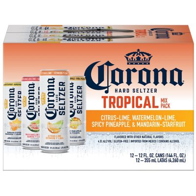 Corona Hard Seltzer Variety Pack Gluten Free Spiked Sparkling Water (12 ...