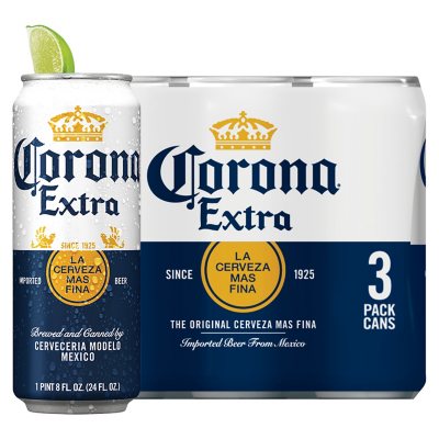 Corona Extra (24 fl. oz. can, 3 pk.) - Sam's Club