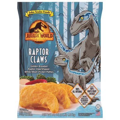 Jurassic World Raptor Claw Shaped Chicken Tenders (4 lbs.) - Sam's Club
