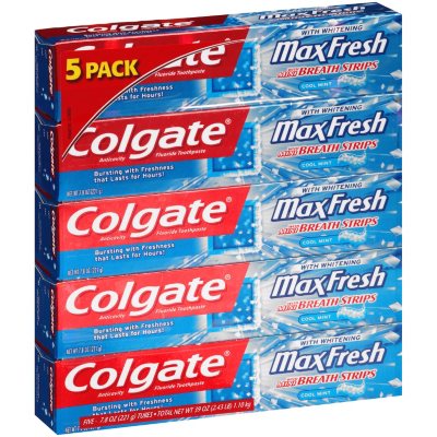 COLGATE MAX FRESH 5PK - 7.8OZ - Sam's Club