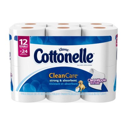 Cottonelle Clean Care Double Roll Toilet Paper (12 ct.) - Sam's Club