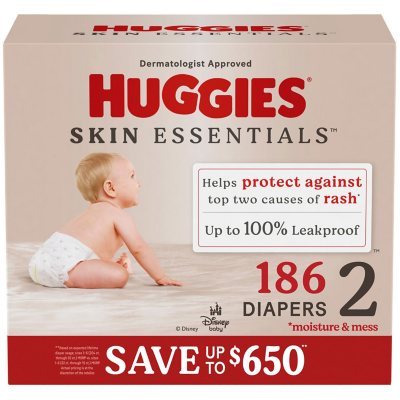 Huggies Skin Essentials Baby Diapers, Sizes: 1-6 - Sam's Club