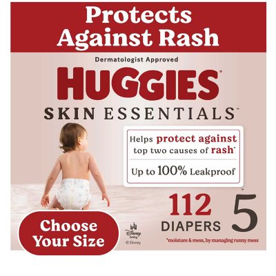 Huggies Skin Essentials Baby Diapers, Sizes 1-6 - Sam's Club