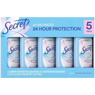 SECRET AP/DEO 5 PK / 2.6OZ - Sam's Club