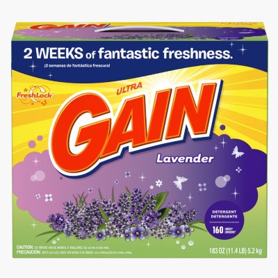 Gain Ultra Powder Laundry Detergent - Lavender - 160 loads - Sam's Club