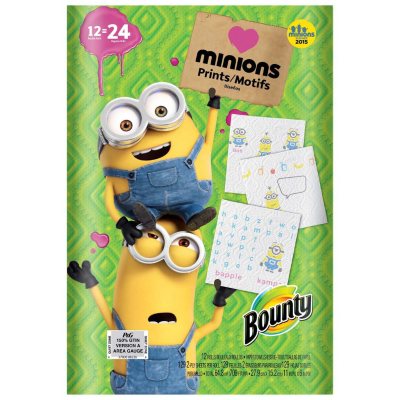BOUNTY MINION PRINTS 12DR FULL SHEET - Sam's Club