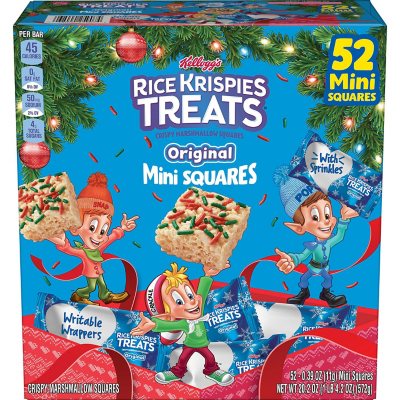 Kellogg's Rice Krispies Treats Holiday Sprinkle Mini Squares (52 pk ...