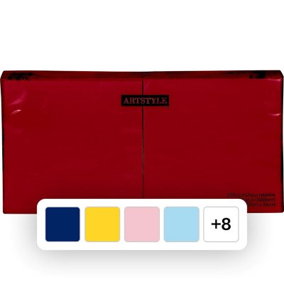 Click here for Artstyle 3-Ply Lunch Napkins  6.5  200 ct.:- Red prices
