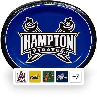 NCAA HBCU Oval Paper Plates, 10" x 12" , 50 ct., Choose Your Team - Sam ...