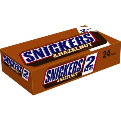 Snickers & Hazelnut Sharing Size Candy Bars (3.23 oz., 24 ct.) - Sam's Club