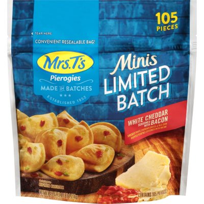 Mrs. T's Mini Pierogies, White Cheddar Seasoned with Bacon (105 ct ...