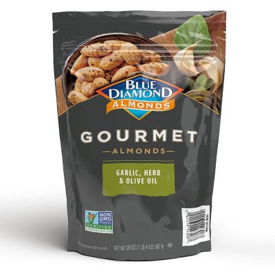Blue Diamond Gourmet Garlic, Herb and Olive Oil Almonds (20 oz.) - Sam ...