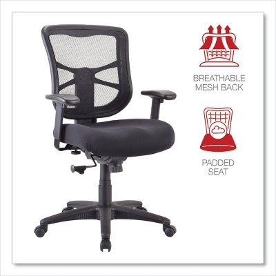 Alera Elusion Series Mesh Mid Back Swivel Tilt Chair Black Sam s Club