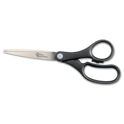 Office Impressions - Economy Scissors, 8" Length, Straight Handle ...