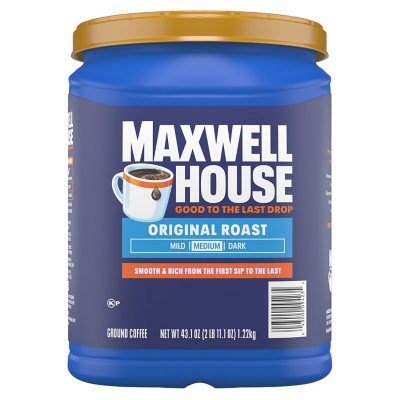 Maxwell House Original Roast Medium Ground Coffee, 43.1 oz. - Sam's Club
