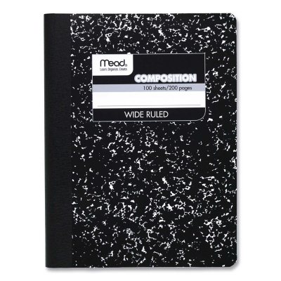 Click here for Mead Black Marble Composition Book  Wide Rule  9-3... prices