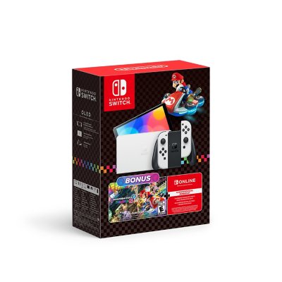 Nintendo Switch OLED Model Mario Kart 8 Deluxe Bundle 12 Month Nintendo Switch Online Individual Membership Sam s Club
