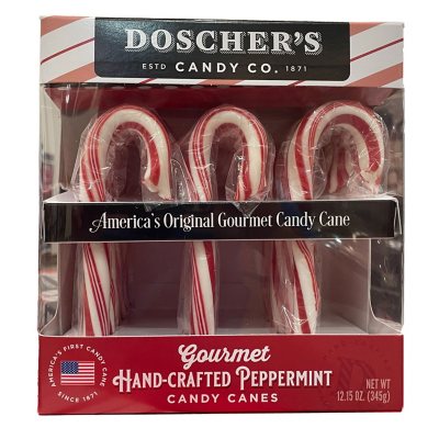 Doscher's Gourmet Hand-Crafted Peppermint Candy Canes 15 ct. - Sam's Club